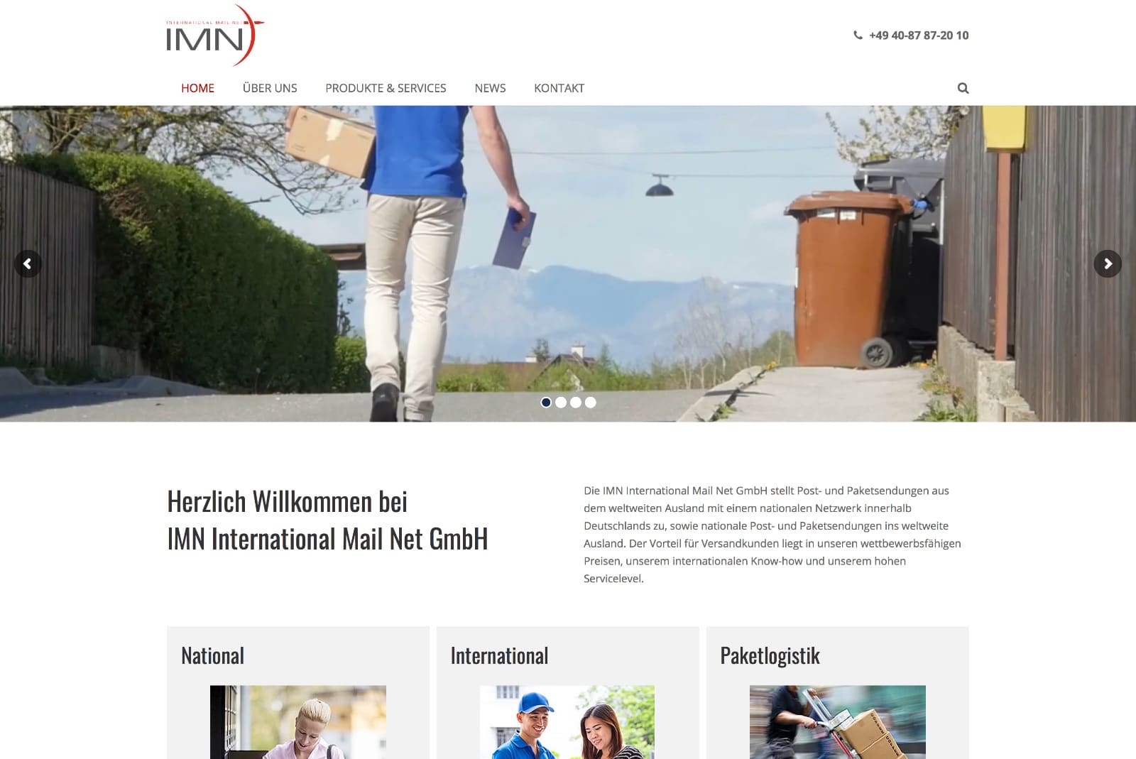 WordPress-Referenzen: IMN International